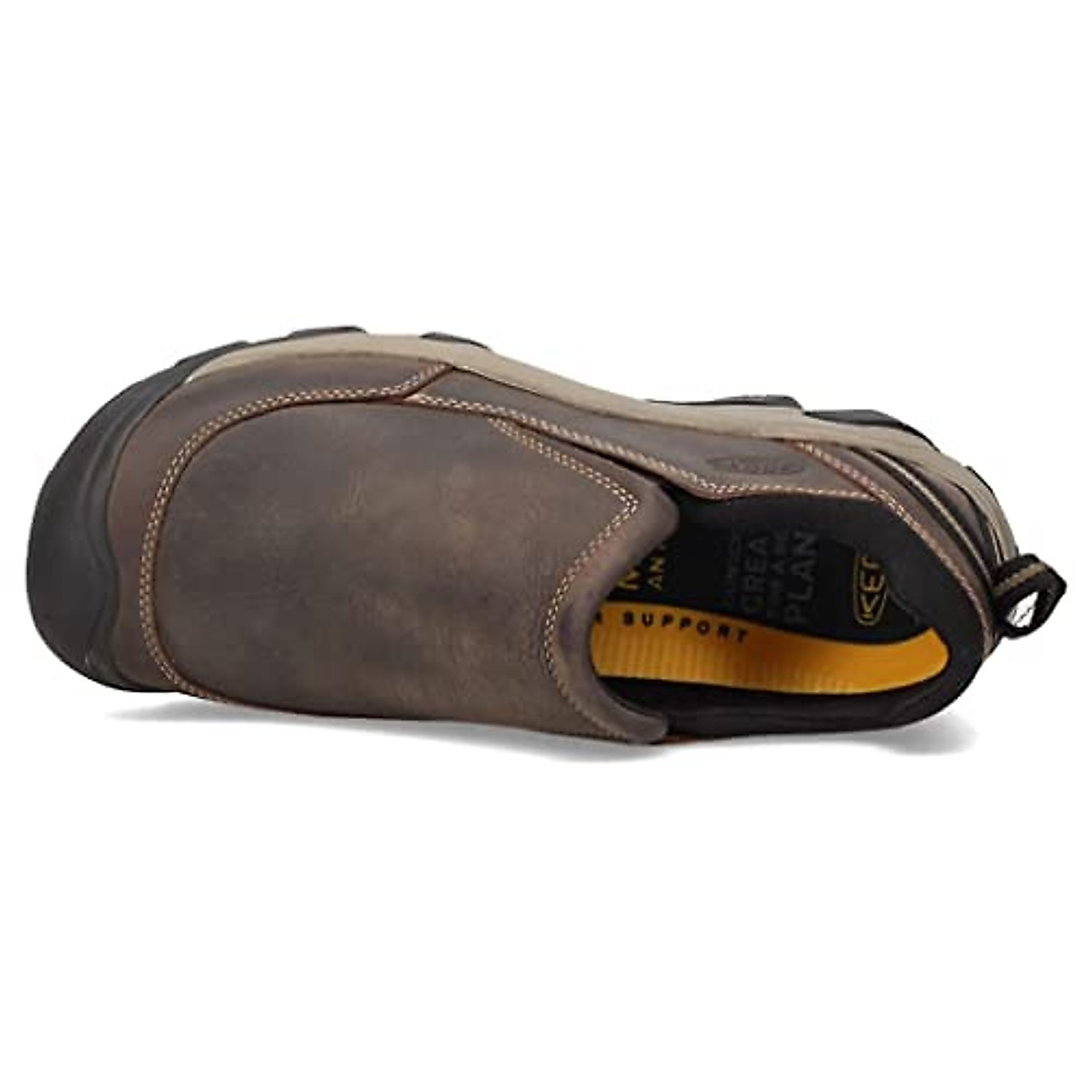 KEEN Men's Targhee 2 Soho Slip On Casual Leather Shoe, Grey/Black, 10