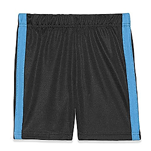 Disney Toys Story Buzz, Woody and Forky Boys Shirt, Tank Top and Shorts Set for Toddler and Little Kids – Grey/Blue/Black