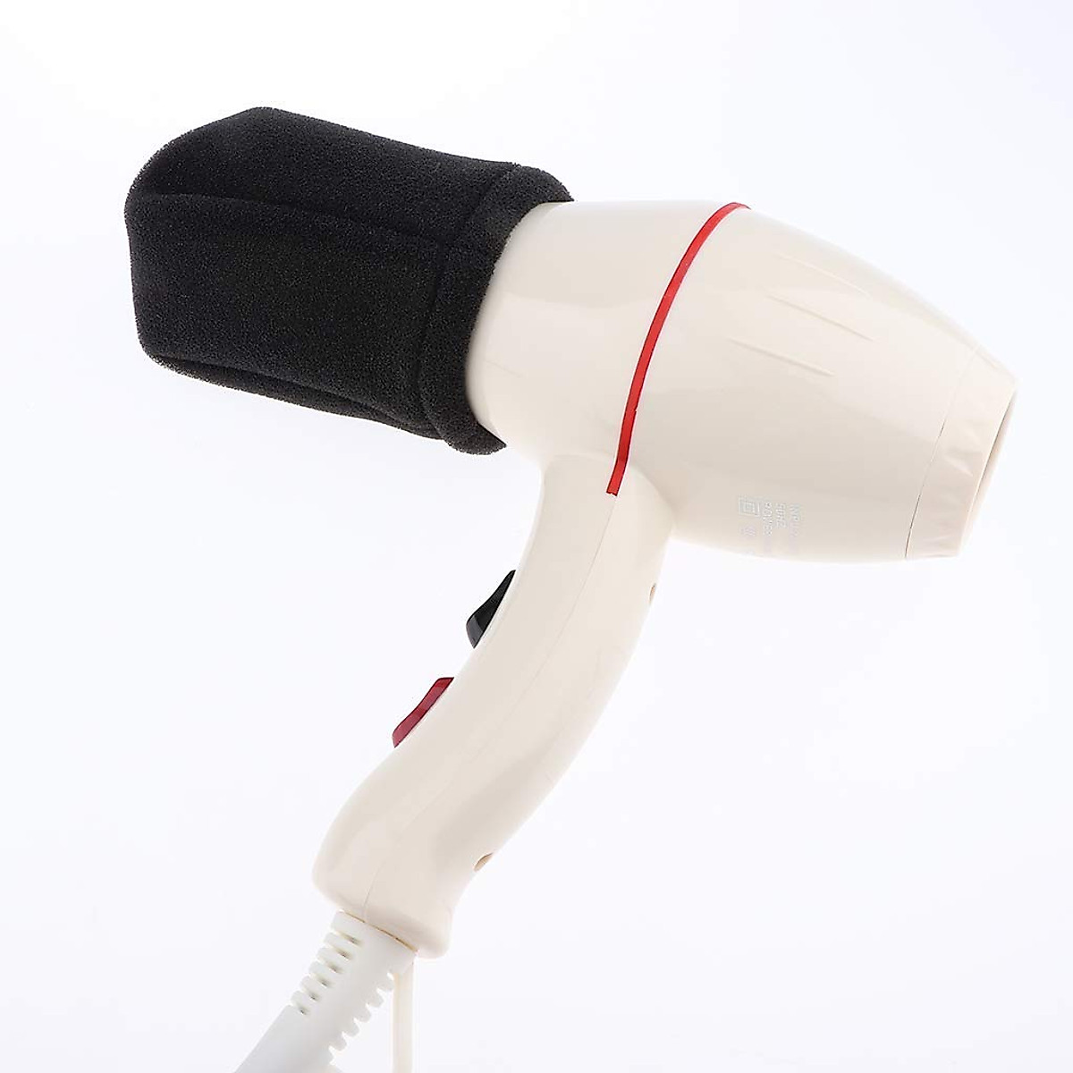 2 Pieces Hair Dryer Sock Diffuser Cover Prevents Heat Damage and Controls Frizz fit for Hairstyling Accessories Black A