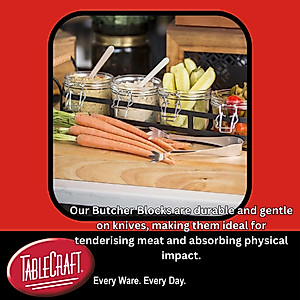 TableCraft Products CBW1830175 Wood Cutting Board, 18" x 30" x 1.75" Butcher's Block,Brown, XX-Large