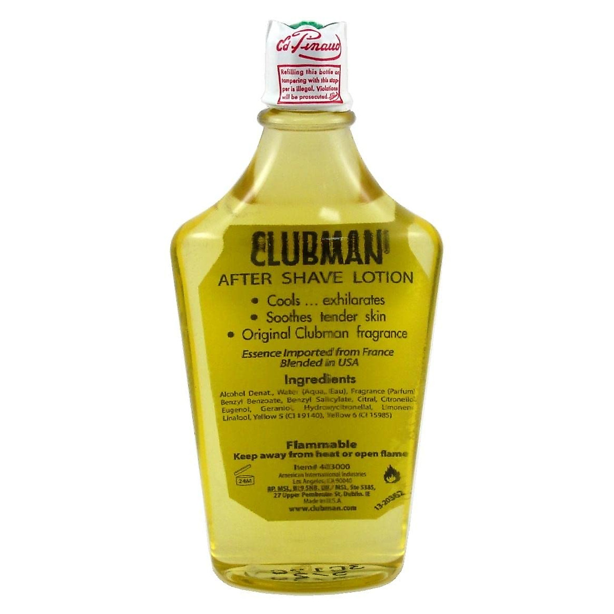 Clubman Pinaud After Shave Lotion, 6 Ounce (3-Pack)