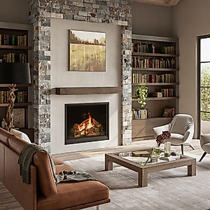 MANTELSDIRECT Dakota 72 Inch Pine Wood Floating Fireplace Mantel Shelf - Mocha Brown | 9" Depth - Beautiful Wooden Rustic Mantel for Fireplaces, Living Rooms, Electric Fireplaces, and Below TVs