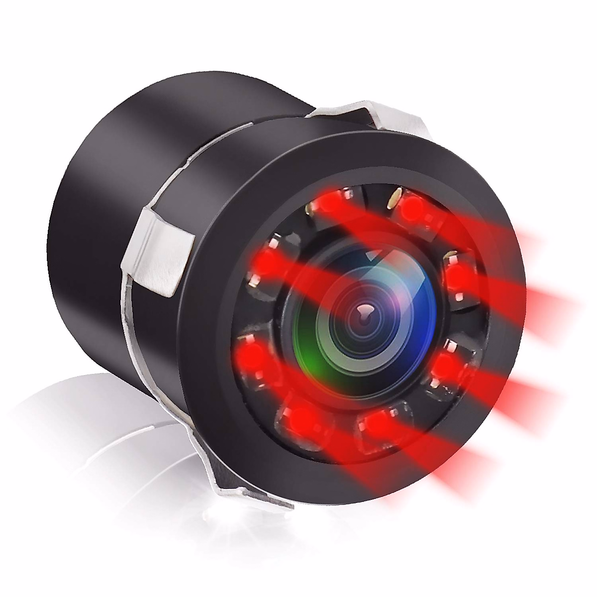 Backup Camera, JPP Embedded Front/Rear View Camera Waterproof Reverse Camera, IR Night Vision Reverse Camera Parking Guide Line & Screen Mirror Image on/Off for Truck, Car, Travel Trailer.