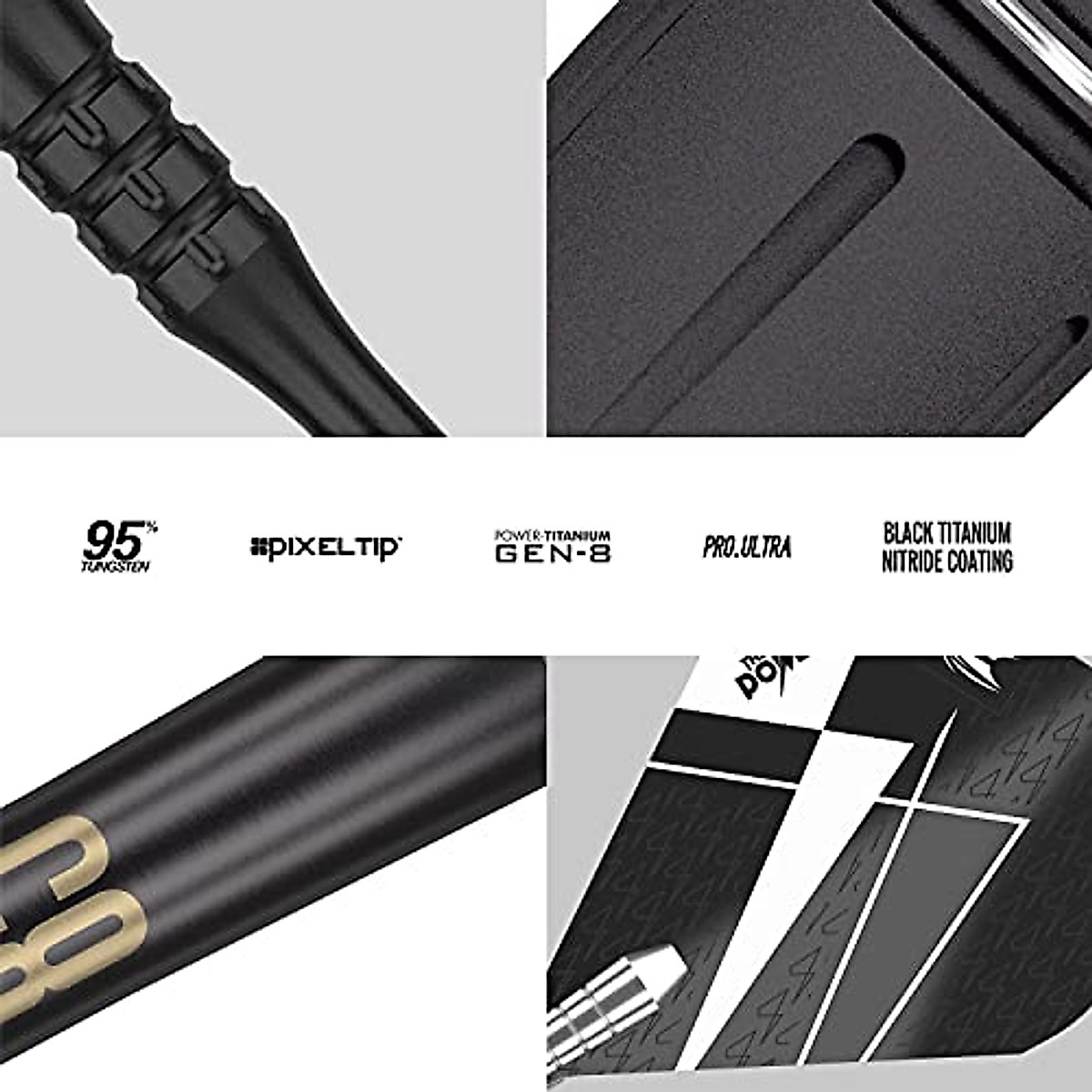 Target Darts Phil Taylor Power 9-Five Gen 8 18G 95% Tungsten Soft Tip Darts Set