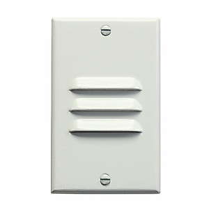 Kichler 12606WH Step and Hall 120V LED Step Light Vertical Louver, White