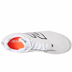 New Balance Unisex BurnX4 Lacrosse Shoe, White/Grey Matter, 13 US Men