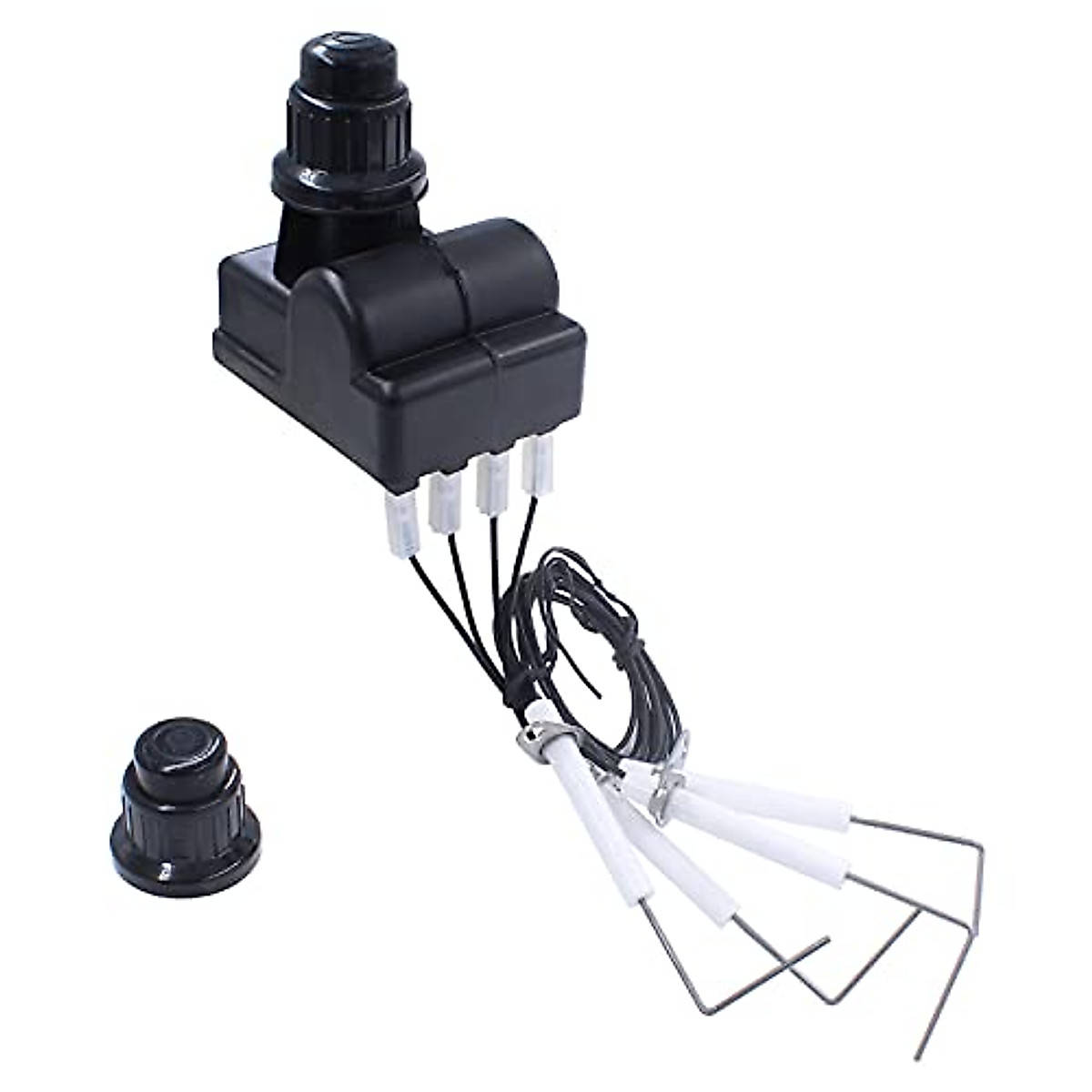 MENSI Grill Igniter Assembly Kit for Blackstone 28" Griddle, Electronic AA Battery Ignitor Replacement Kit with one Cap for Backup