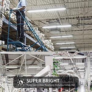 TRLIFE 8FT LED Tube Light, T8 8FT LED Shop Light Bulbs 45W Cool White FA8 Base, Replacement for Florescent Fixtures 6000K, Frosted Cover for Warehouse Workshop Mall Shop Garage(4 Pack)