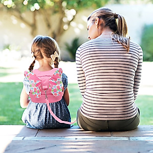 BESPORTBLE 1 Set of Kids Safety Harness Leash Toddler Leash Walking Harness Wristband Assistant Strap Back Belts for Girls (Pink) Toddler Harness with Leash