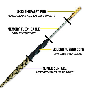 Otis Ripcord® Multi-Caliber 10 Pack One Pass Bore Cleaners.