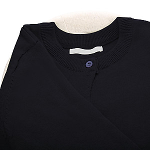 Baby Boys Girls Button-Down Cardigan Toddler Cotton Knit Sweater Black 90