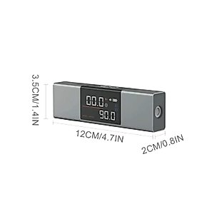L-as-er Protractor Digital Inclinometer Angle Measure L-as-er Ruler with Bi-Directional L-as-er Marking, Large LCD Angle Finder Multifunction for Fast,Precise&Professional Results (Dual_Laser+Tripod)