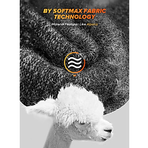 TRENDOUX Winter Gloves Women Men, Touchscreen Glove, Texting Smartphone Riding - Anti-Slip - Thermal Liners - Knitted Soft Material - Hands Warm Glove for Driving - Black Gray - L