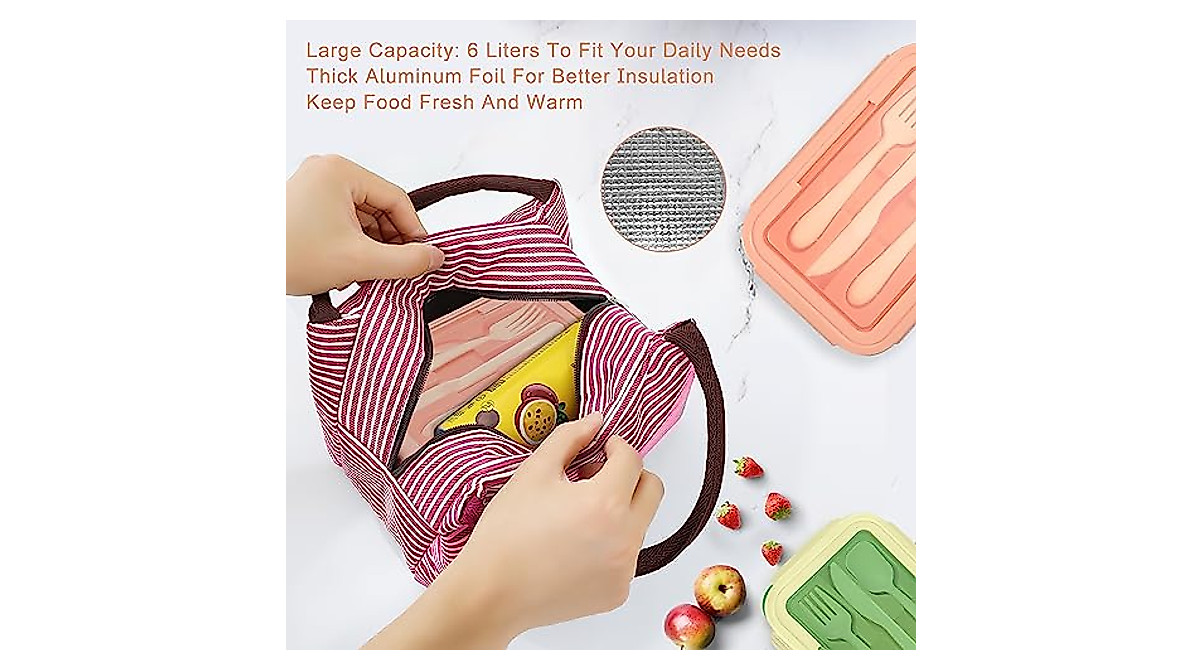 Landmore 1100 ML Bento Box for Kids & Adults - Leakproof