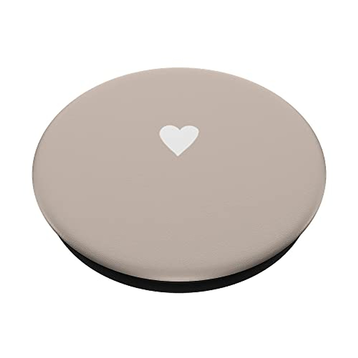 Sand / Beige Cute Hand Drawn Heart Minimalist Digital Art PopSockets Standard PopGrip