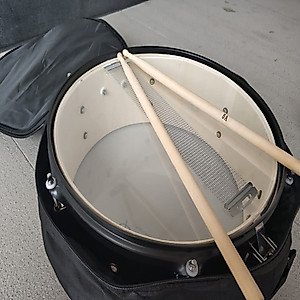 Drum Bag Snare Drum Bag Portable Oxford Cloth Drum Cases Backpack Snare Drum Accessories For Gigs Marching Band Storage And Transport 14inch Black