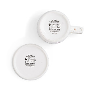 Royal Worcester Wrendale Designs Flying the Nest Mug & Coaster Set | 11 Ounce Coffee Mug with Coaster | Made from Fine Bone China | Microwave and Dishwasher Safe