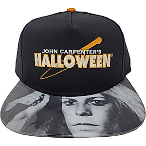 Ripple Junction Halloween Michael Myers Laurie Strode Scary Horror Movie Slasher Film Adjustable Snapback Baseball Cap Hat Multi