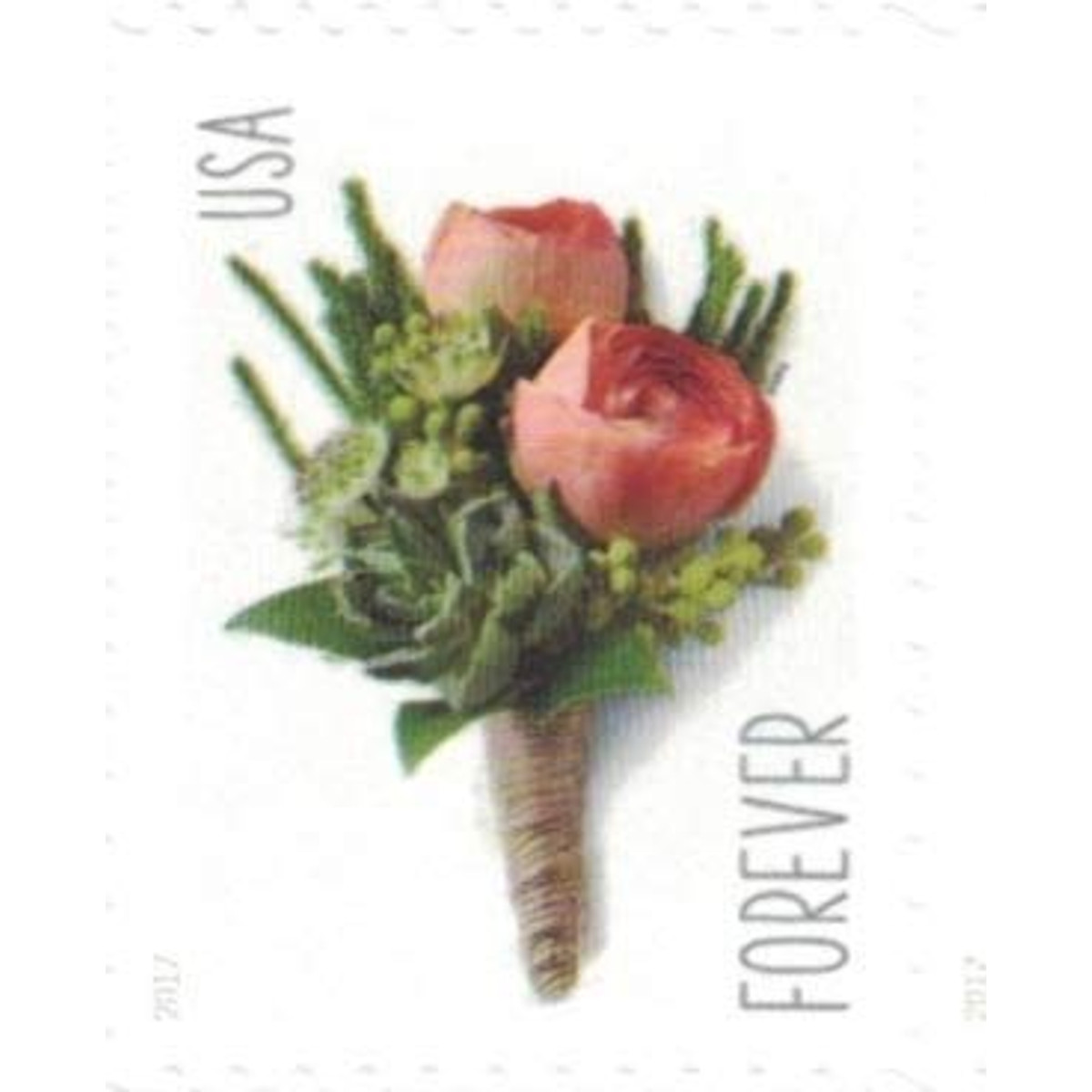 Celebration Boutonniere USPS Forever Stamps Sheet of 20 - New Stamp Issued 2017