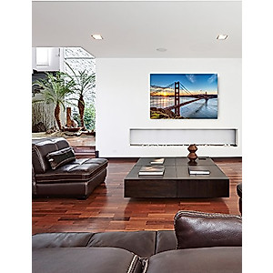 DECORARTS - Golden Gate Bridge, San Francisco, Califonia. Giclee Canvas Prints for Wall Decor. 36x24x1.5