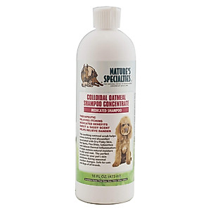 Nature's Specialties Colloidal Oatmeal Ultra Concentrated Dog Shampoo Concentrate for Pets, Makes up to 1.5 Gallons, Natural Choice for Professional Groomers, Relieves Itching, Made in USA, 16 oz