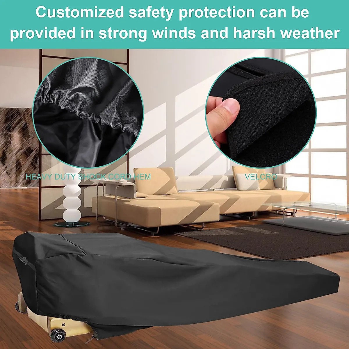 Rowing Machine Cover, Durable 600d Oxford Fabric Sports Rowing Machine Protective Covers with Zip and Drawstring,Waterproof,Dustproof and Breathable,Black,83" Lx24 Wx22”H