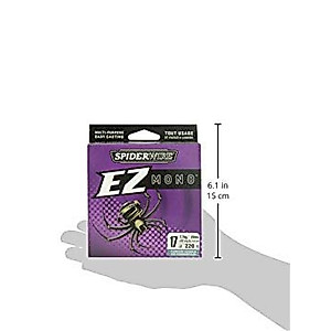 SpiderWire® EZ Mono™, Fluorescent Clear/Blue, 9lb - 220yd