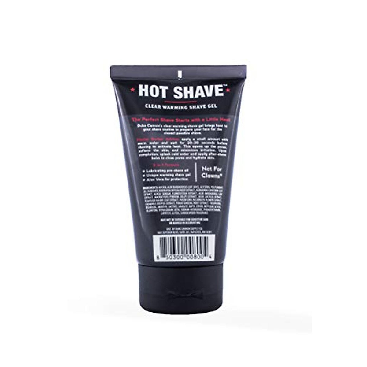 Duke Cannon Supply Co. - Hot Shave Clear Warming Shave Gel, Unscented (4.5 oz) Clear Shaving Gel for a Close and Comfortable Men Shave, 4.5 Fl Oz (Pack of 1)