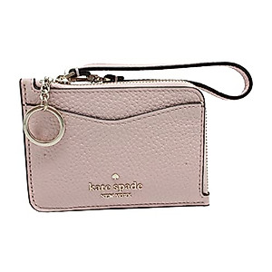 Kate Spade New York Leila Leather Card Holder Wristlet Rose Smoke