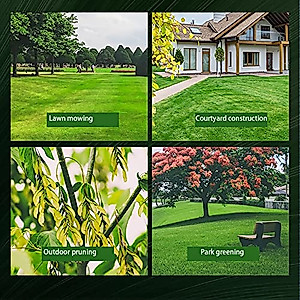 Walk-Behind Lawn Mowers Lawn Tool, Cordless Lawn Mower for Lawn, Yard, Garden, Shrub Trimming and Pruning (Red w/Batteries)