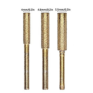 KENANLAN Chainsaw Sharpener, 20Pcs Chainsaw Sharpening Stones Chainsaw Sharpener Burr Grinding Head Rotating File Sharpening Tool Set Kit for Sharpening Chainsaw Blades(4mm-Silver)