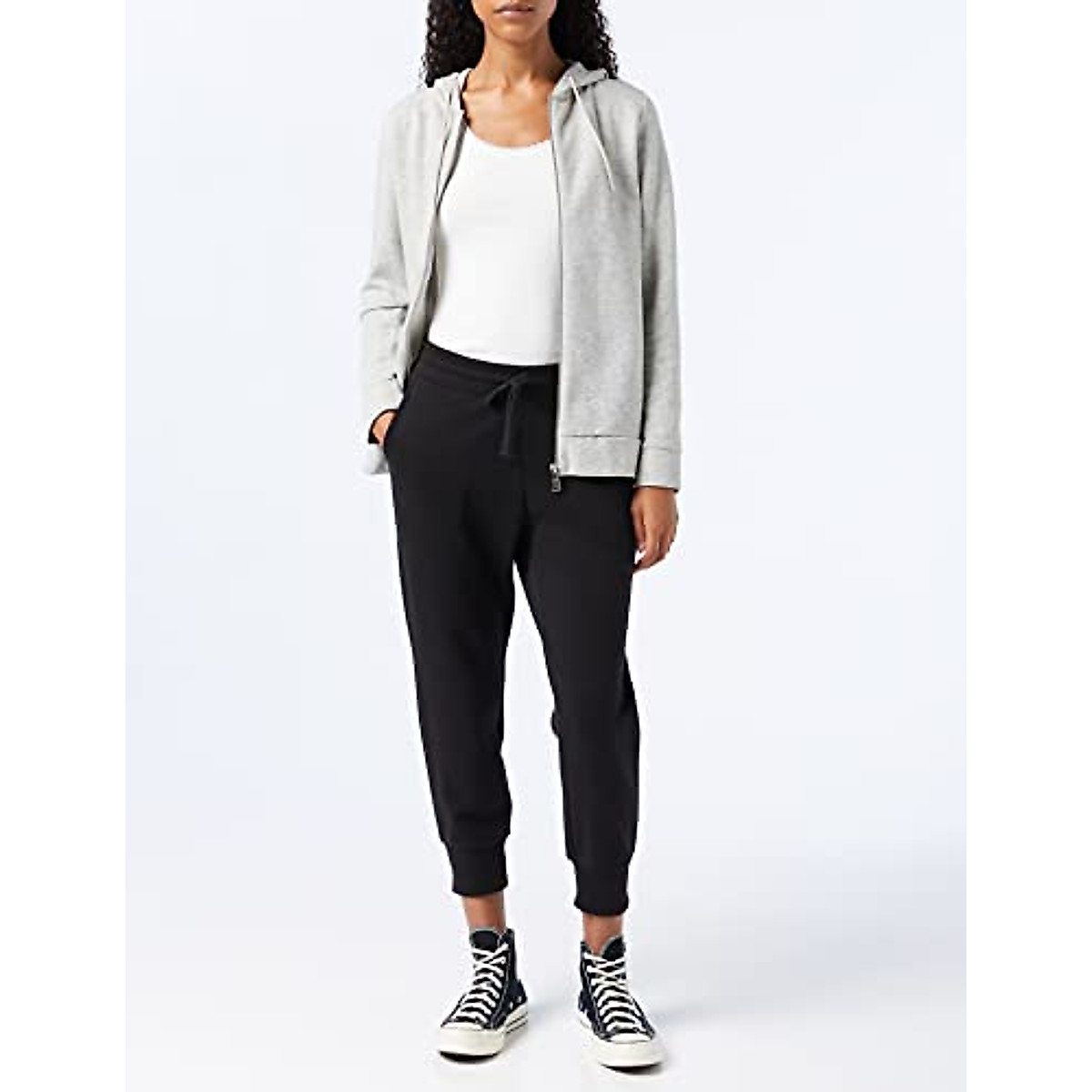 Amazon Essentials Women's French Terry Fleece Capri Jogger Sweatpant (Available in Plus Size), Black, XX-Large