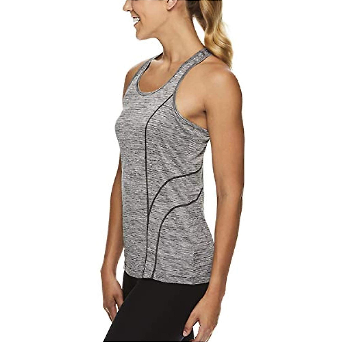 Reebok Womens Racerback Tank Top, Black, X-Small