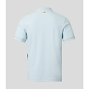 McLaren F1 Gulf Collaboration Men's Classic Striped Polo Shirt Blue