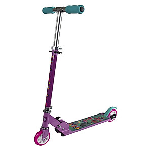 PlayWheels Trolls World Tour- 2- Wheel Aluminum Folding Scooter