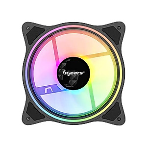 Bgears b-BlackWidow-RGB Black Gaming PC ATX case, Special Ripple effect Front Panel, Tempered Glass side. 2 x USB3.0, 3 x PWM 120mm ARGB Fans, Fan Controller with Remote, Support up to EATX board