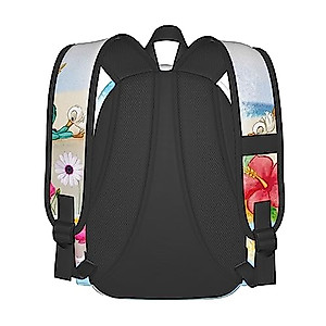 ISUNIET Travel Backpack, Notebook Laptop Bags For Men Women Weekend Outings Trip Book Bag Travel Hiking Camping Work Cartoon Cute Black 39