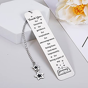 Thank You Gift Bookmark for Mentor Boss Supervisor Teachers Leaving Going Away Retirement Gifts for Colleague Coworker Appreciation Gift for Coach Christmas Birthday Present for Mom Dad Women Men