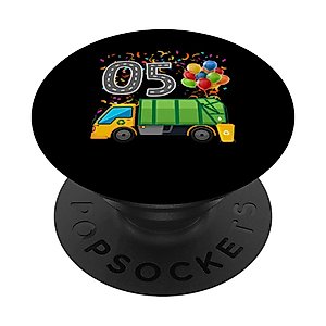 Happy O5 Waste Picker Dumpster Garbage Truck PopSockets Swappable PopGrip