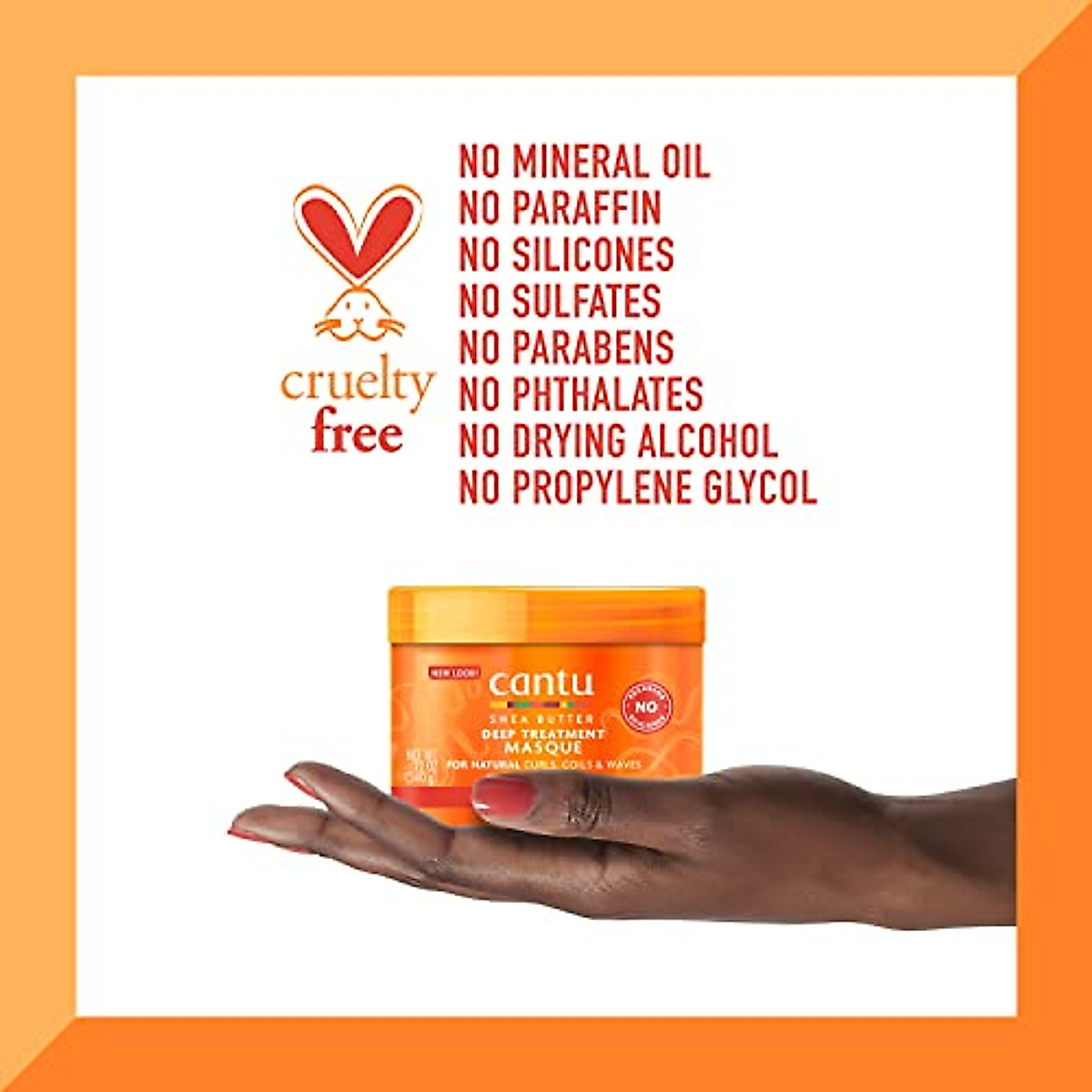 Cantu Deep Treatment Masque with Shea Butter for Natural Hair, 12 oz (Packaging May Vary)