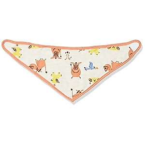 Amazon Essentials Disney | Marvel | Star Wars Unisex Kids' Bibs, Pack of 6, Lion King Play Eat Roar, One Size