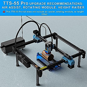 Twotrees TTS55 Pro Laser Engraver 40W Laser Engraving Machine 32 Bit Motherboard, for Cut Plywood Wood Engrave Aluminum, Laser Power: 5.5W, Engraving Area: 300x300mm (Upgrade Version)
