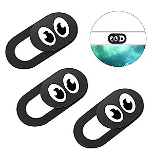 Eye Webcam Cover Slider 0.7Mm Thin - Web Camera Cover Fits Laptop, Desktop, Pc, Macboook Pro, iMac, Mac Mini, Computer, Smartphone, Protect Your Privacy Security, Strong Adhensive 3 Pack (3 Pack)