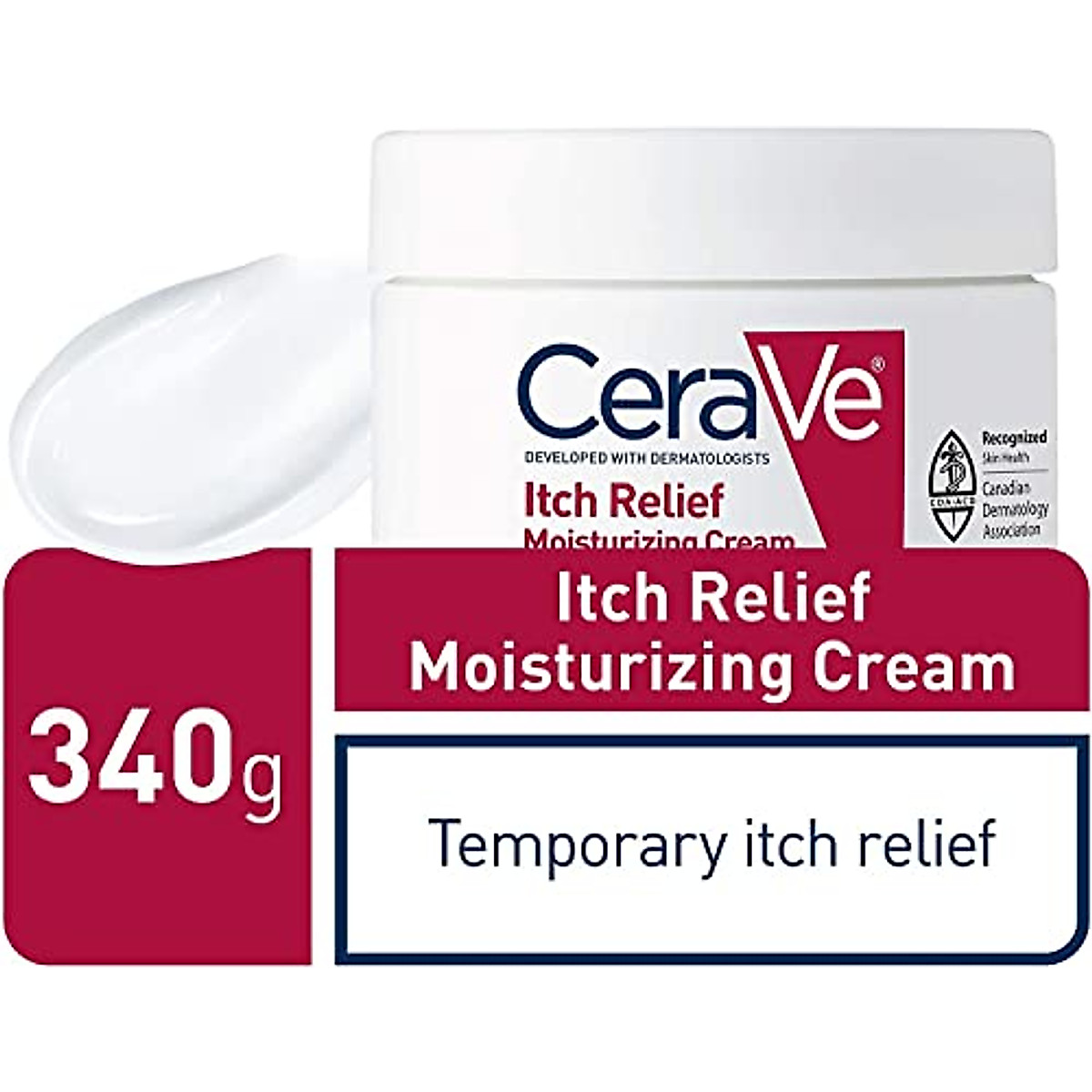 CeraVe Itch Relief Moisturizing Cream, 12 oz - Pack of 2