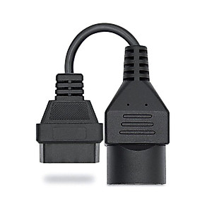 E-Car Connection New OBD 17 Pin OBD to OBDII 16 Pin OBD2 Diagnostic Adapter Connector Adapter Cable for Mazda (Type -1)