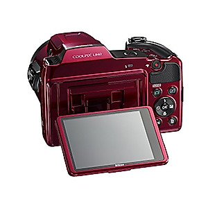 Nikon COOLPIX L840 Digital Camera with 38x Optical Zoom and Built-in Wi-Fi (Red) (Renewed)
