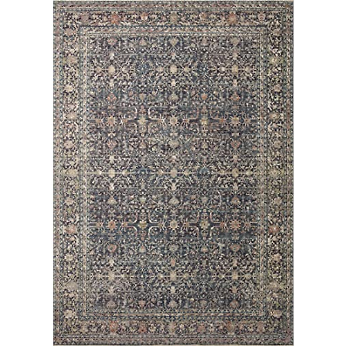 LOLOI Jean Stoffer Bradbury Collection BRU-01 Midnight / Multi 9'-0'' x 12'-0'' Area Rug