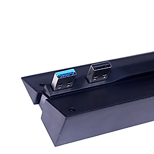 LinaLife PS4 USB Hub 3.0-5-Port USB 3.0 & 2.0 Extension Adapter for PlayStation 4 ps4 Not for PS4 Slim, PS4 PRO Edition Gaming Console