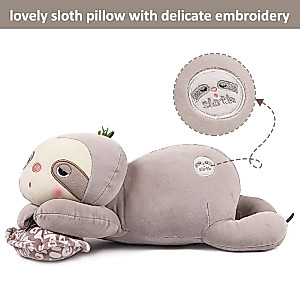 ARELUX 22in Stuffed Sloth Plush Animal Pillow,Soft Koala Plushie Hugging Pillow Doll Toy Accompany Plush for Friends Family Birthday,Suit for Sofa Chair Bed