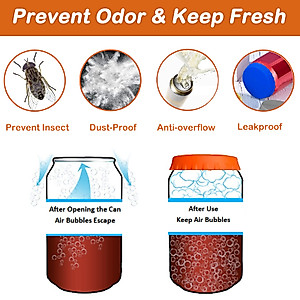 Silicone Soda Can Lids - 6 Pack Beer Coke Can Covers Spill-proof Food Grade Can Tops for Soda Beverage Energy Drinks, 2.1" Standard Can Saver Pop Stop, Christmas Gifts